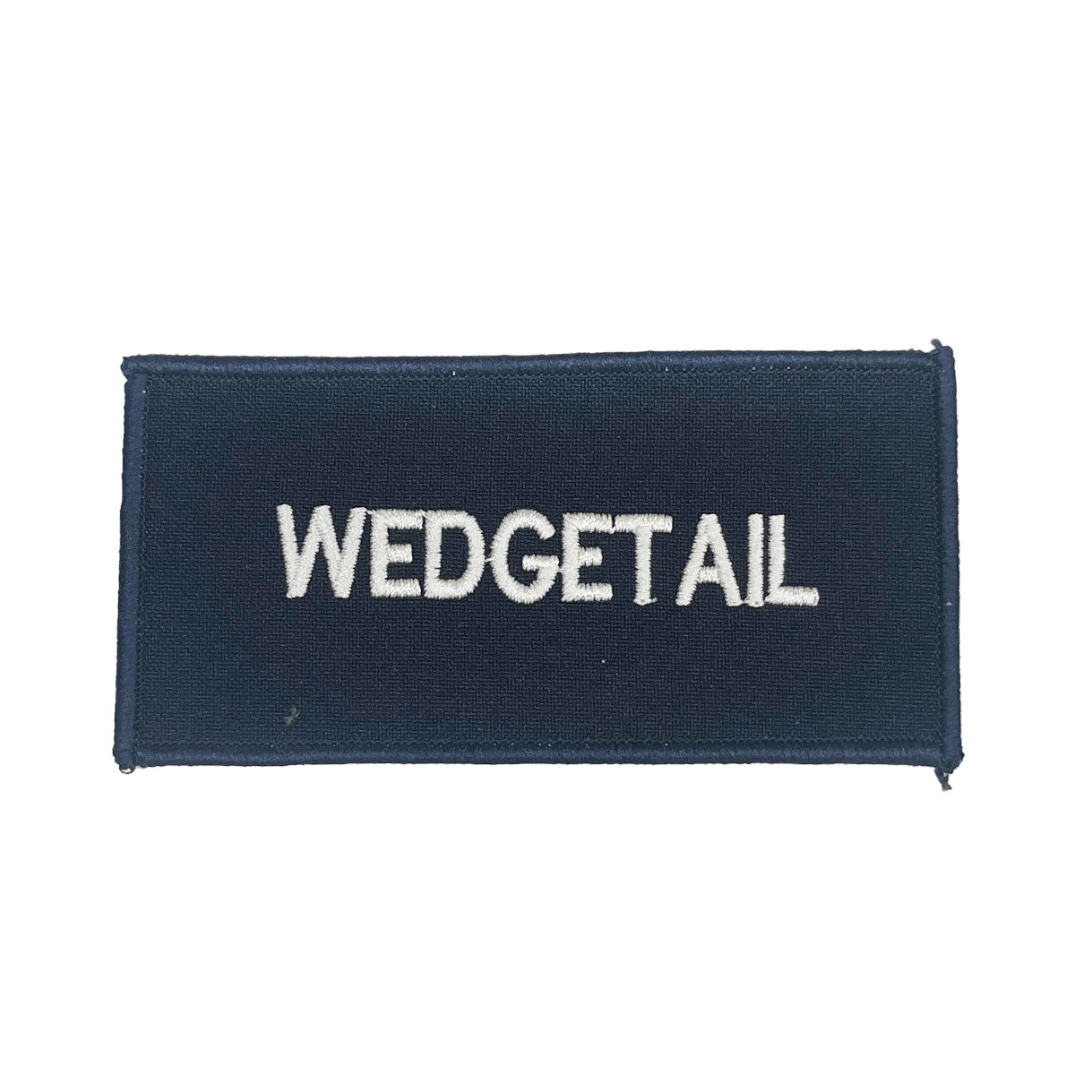 Custom Embroidered Police Name Tag White on Blue 100x50 | Cadetshop