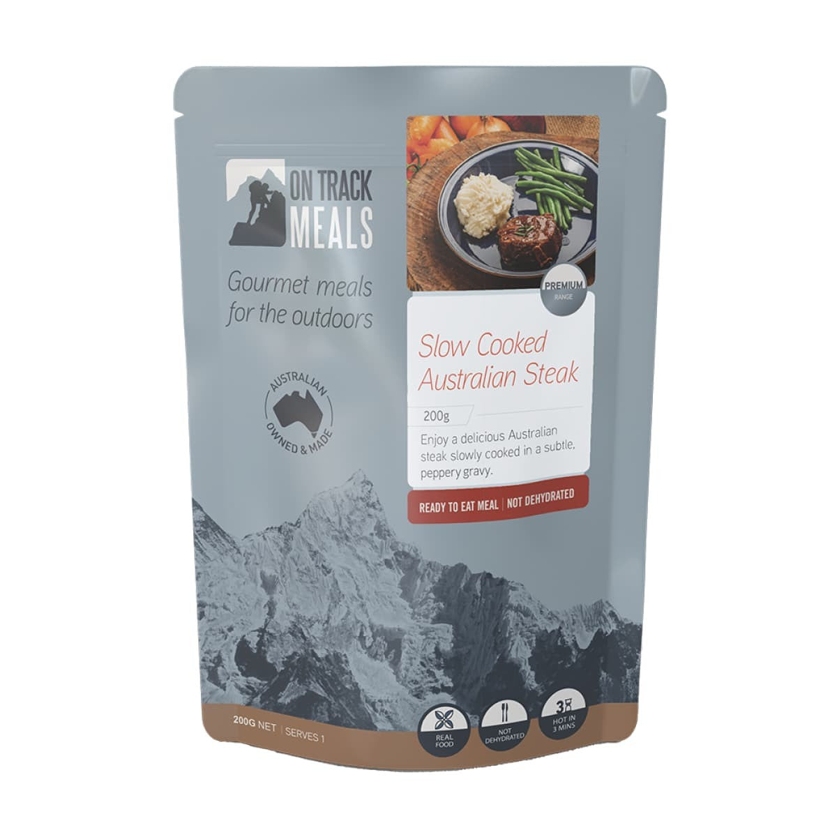 Rations Meal Ready to Eat Single Serve MRE On Track Meal - Slow Cooked ...