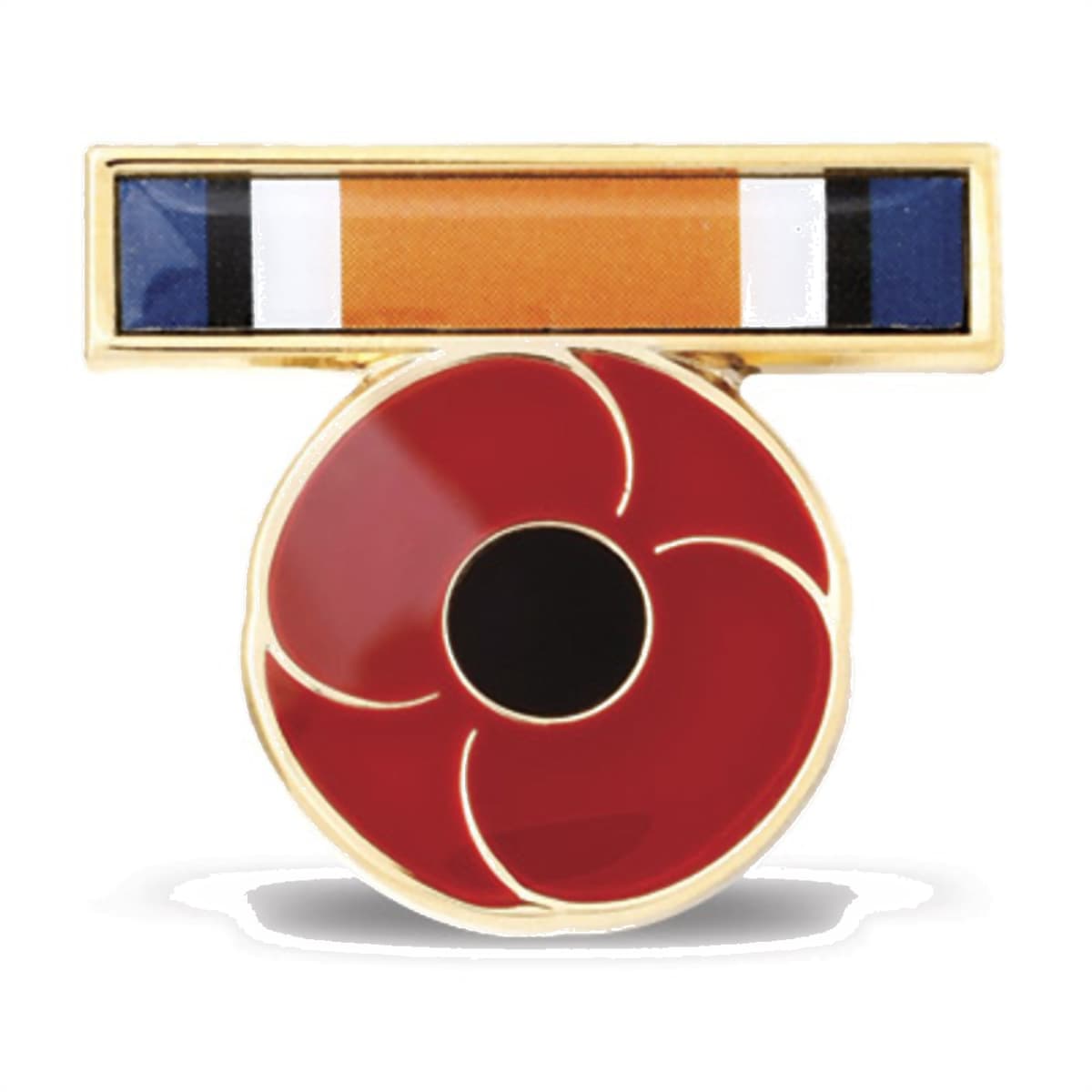 WW1 Ribbon Poppy Lapel Pin | Cadetshop