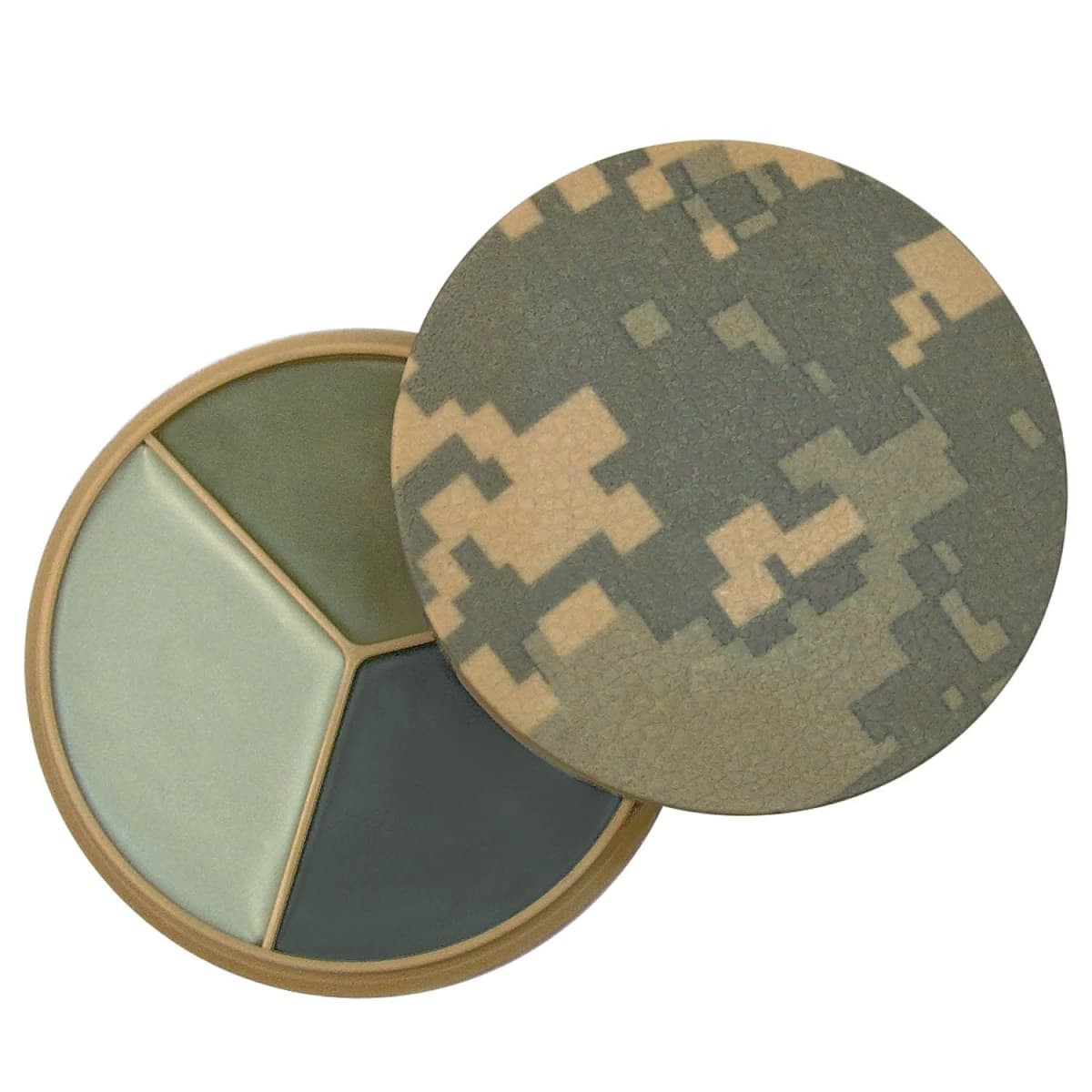 Facepaint Camouflage Cam Cream 3 Colour Compact ACU Digital with mirror ...