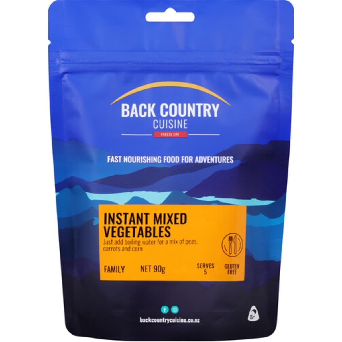 Back Country Cuisine Side Dish Instant Mixed Vegetables | Cadetshop